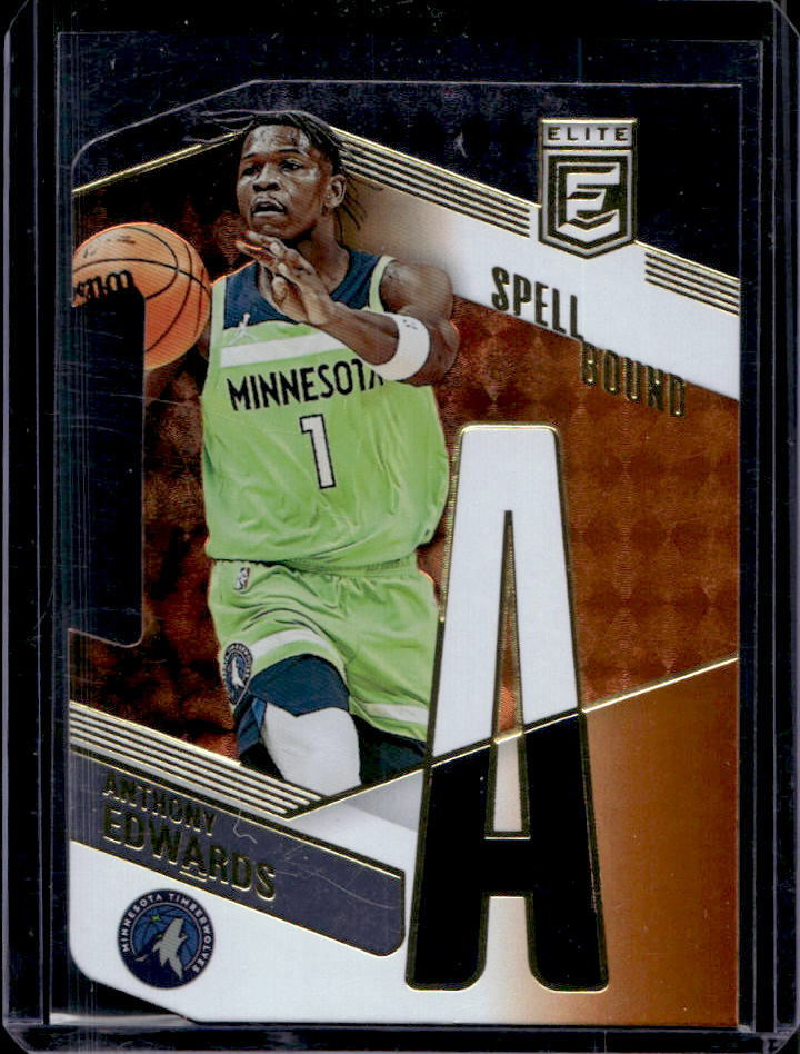Anthony Edwards 2022 Elite #30 Spellbound - Orange die-cut Price Guide ...