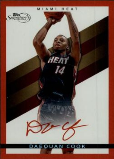 Daequan Cook 2008 Topps Signature #TS-DC Facsimile Red /869 Price Guide ...