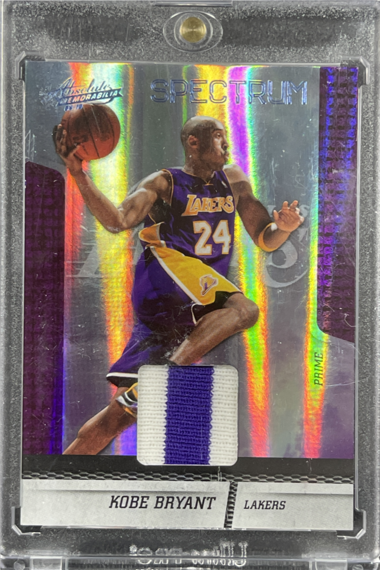 Kobe Bryant 2009 Absolute Memorabilia #1 Materials Prime Spectrum /10 ...