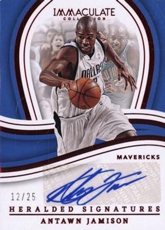 Antawn Jamison 2022 Immaculate #IHS-ANW Heralded Signatures - Red /25 ...