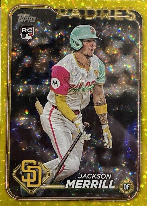 Jackson Merrill 2024 Topps Update #US210 Yellow Crackle Foilboard /50 ...