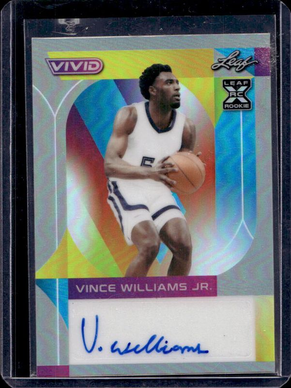Vince Williams Jr. 2022 Leaf Vivid #BA-VWJ Gray /40 Price Guide ...