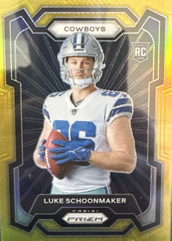 Luke Schoonmaker 2023 Prizm #312 Rookie Variation - Gold /10 Price ...