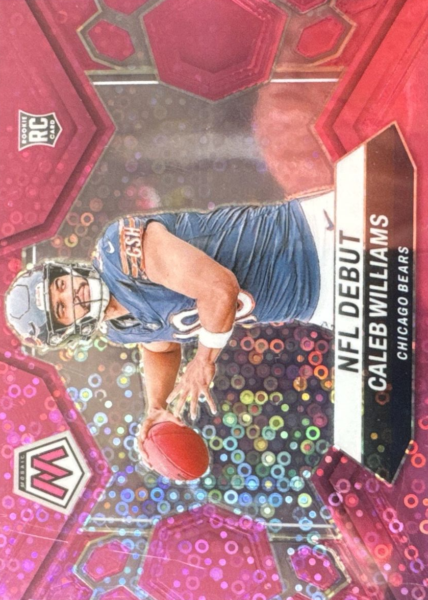 Caleb Williams 2024 Mosaic #289 NFL Debut - No Huddle Pink /20 Price ...