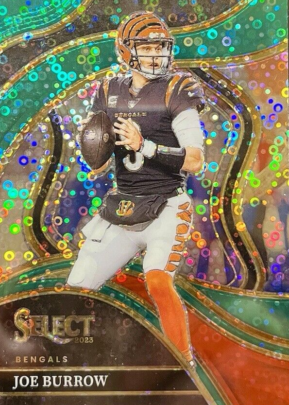 Joe Burrow 2023 Select #256 Club Level Green Disco /5 Price Guide ...