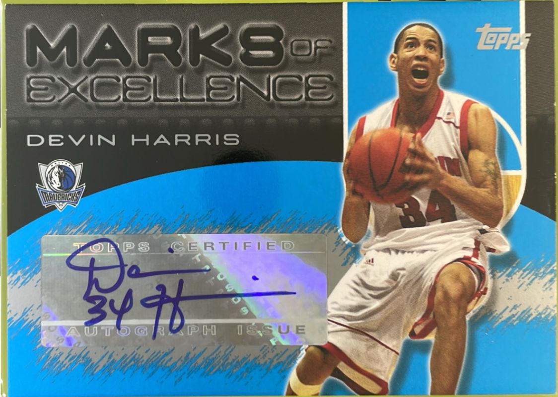 Devin Harris 2004 Topps #ME-DH Marks of Excellence Price Guide - Sports ...