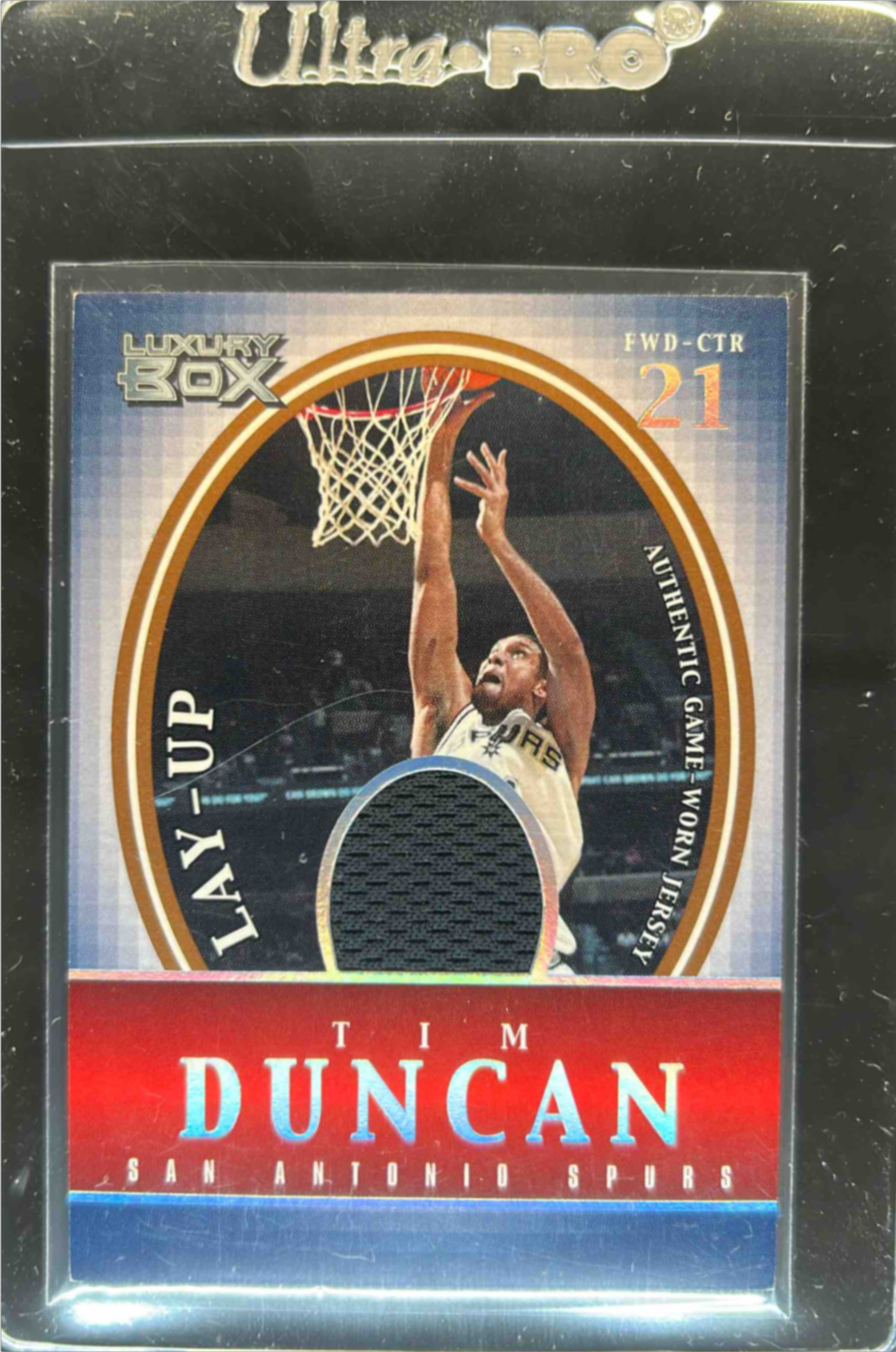 Tim Duncan 2004 Topps Luxury Box #LU-TD Lay Up Relics Tier Reserved ...