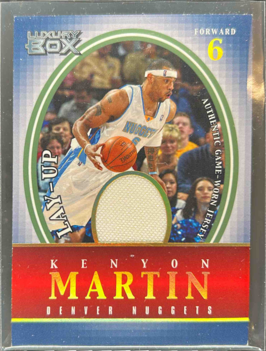 Kenyon Martin 2004 Topps Luxury Box #LU-KM Lay Up Relics Loge Level (75 ...