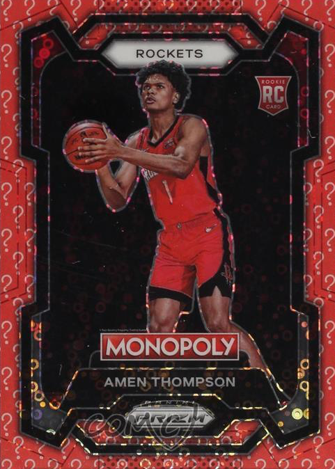 Amen Thompson 2023 Prizm Monopoly #33 Question Mark /25 Price Guide ...