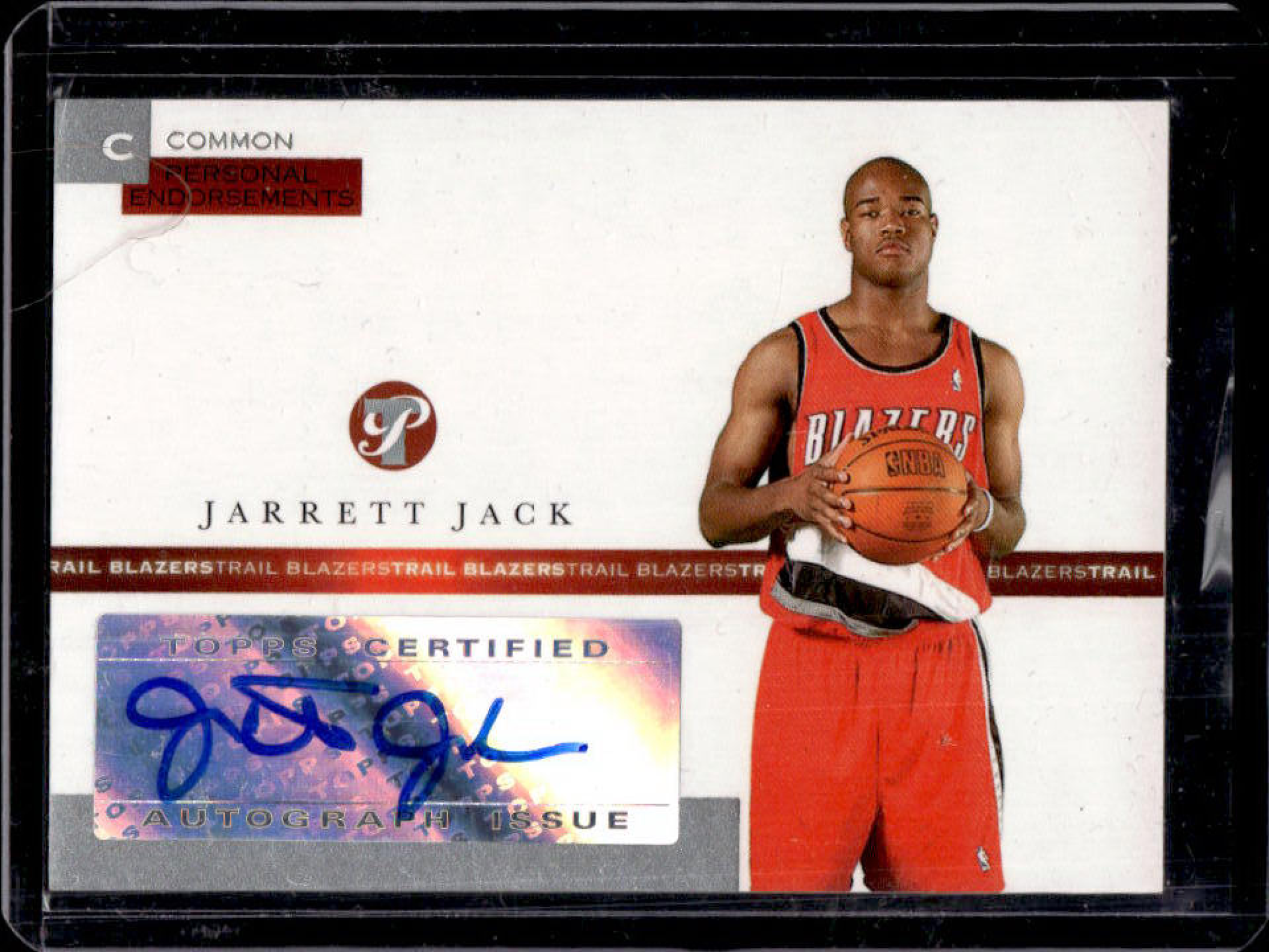 Jarrett Jack 2005 Topps Pristine #PEC-JJ Personal Endorsements /215 ...