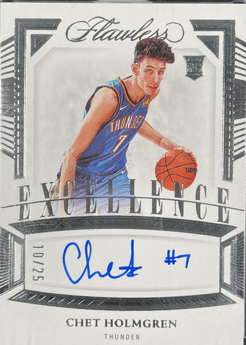 Chet Holmgren 2022 Flawless #ES-CHG Excellence Signatures /25 Price ...