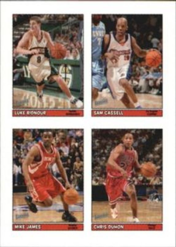 Chris Duhon / Luke Ridnour / Mike James / Sam Cassell Basketball Cards ...