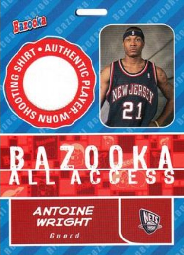 Antoine Wright 2005 Bazooka #BAA-AW All Access Relics Price Guide ...