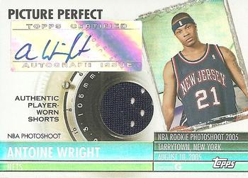 Antoine Wright 2005 Topps Big Game #PPAS-AW Picture Perfect Relics ...
