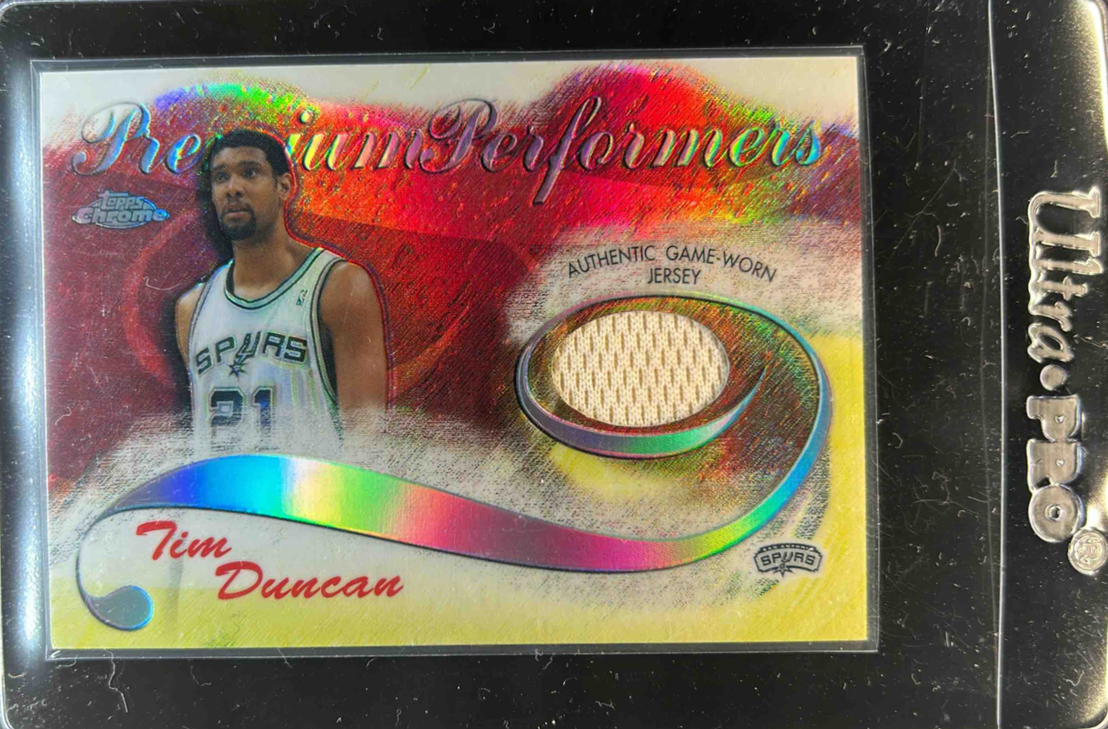 Tim Duncan 2005 Topps Chrome #PP-TD Premium Performers Refractor /99 ...