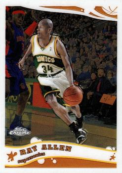 Ray Allen 2005 Topps Chrome #10 Base Price Guide - Sports Card Investor