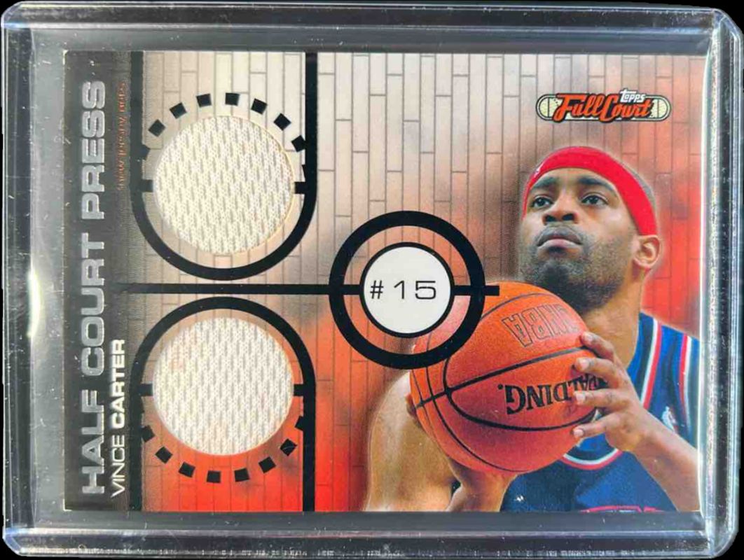 Vince Carter 2006 Topps Full Court #HCP23 Half Court Press Relics Duals ...