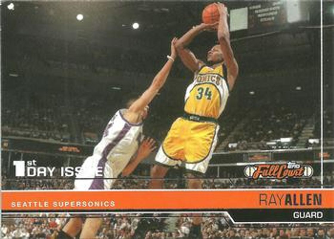 Ray Allen 2006 Topps Full Court #14 First Day Issue /429 Price Guide ...