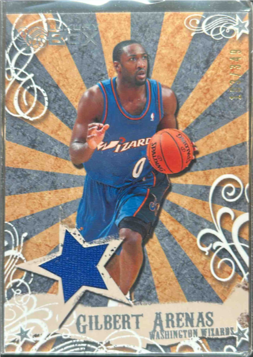 Gilbert Arenas 2006 Topps Luxury Box #MR-GA Mezzanine Relics /349 Price ...