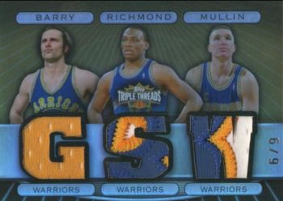 Chris Mullin / MItch Richmond / Rick Barry 2007 Topps Triple Threads # ...