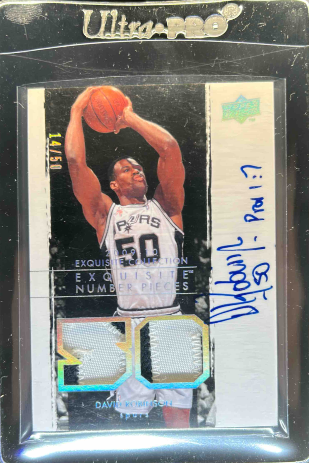 David Robinson 2009 Exquisite Collection #NP-DR Numbers /5 Price Guide ...