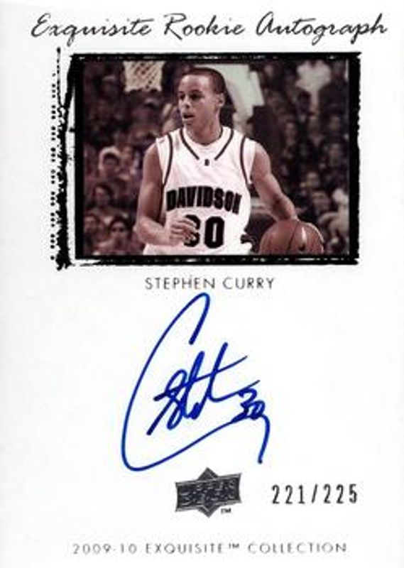 Stephen Curry 2009 Upper Deck Exquisite Collection #72 Base /199 Price ...