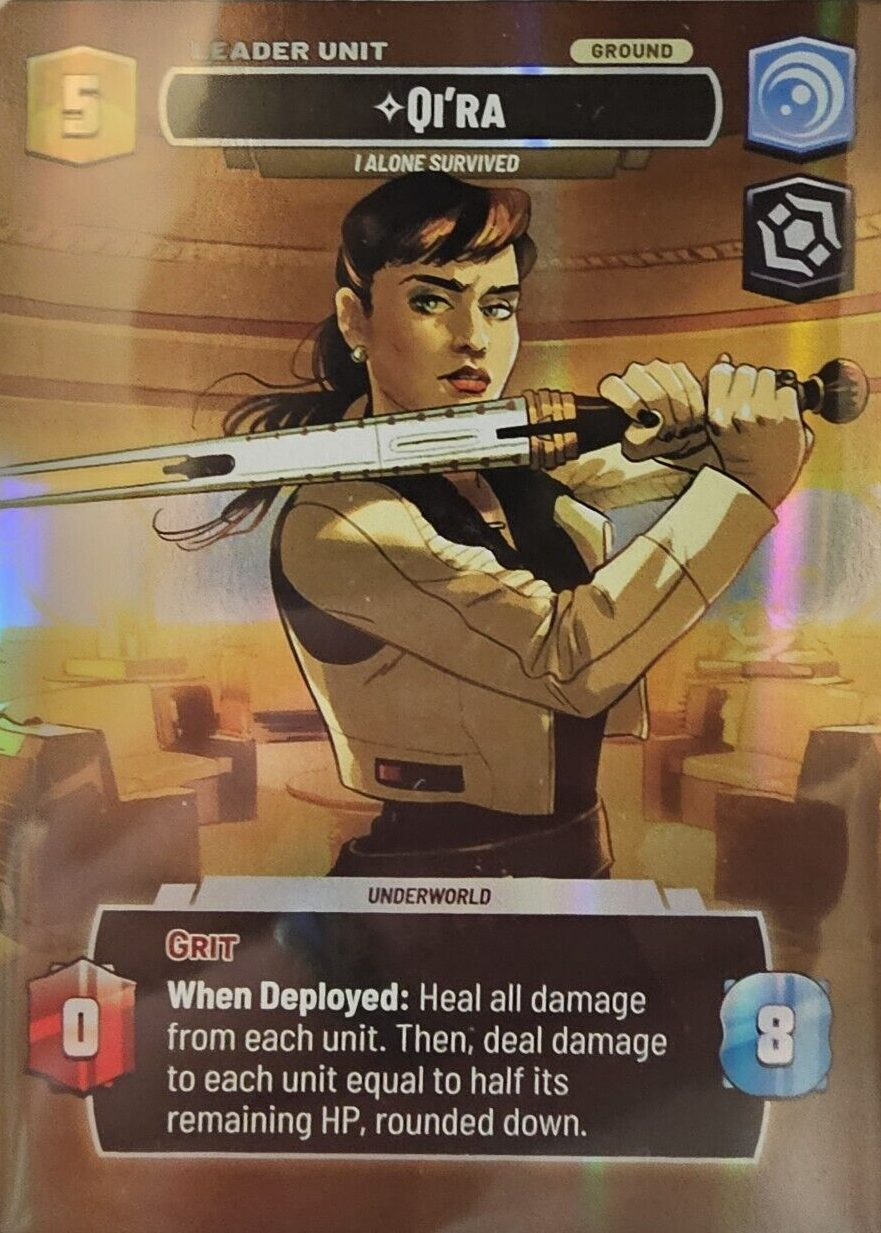 Qi'ra - I Alone Survived 2024 Shadows of the Galaxy #264 Showcase Price ...