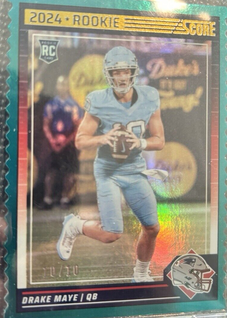 Drake Maye 2024 Score #303 Die-Cut /10 Price Guide - Sports Card Investor