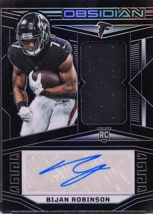Bijan Robinson 2023 Obsidian #240 Rookie Jersey Autographs /199 Price ...