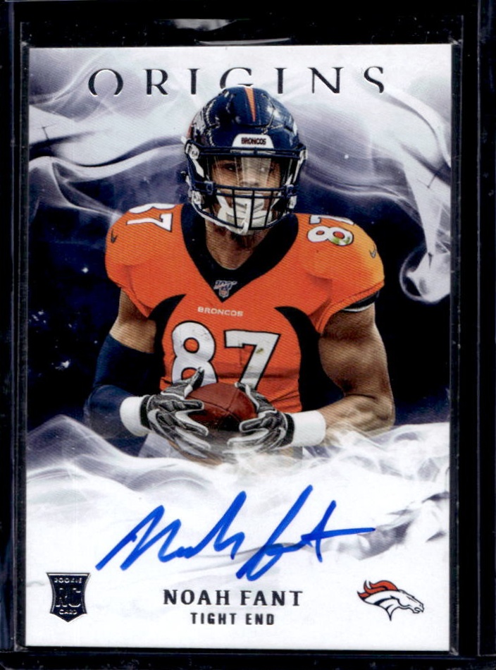 Noah Fant 2019 Origins #RA-NF Rookie Autographs Price Guide - Sports ...