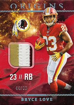 Bryce Love 2019 Origins #RP-25 Rookie Patches - Red /99 Price Guide ...