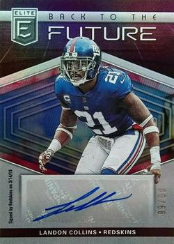Landon Collins 2019 Elite #BFS-LC Back to The Future Signatures /99 ...