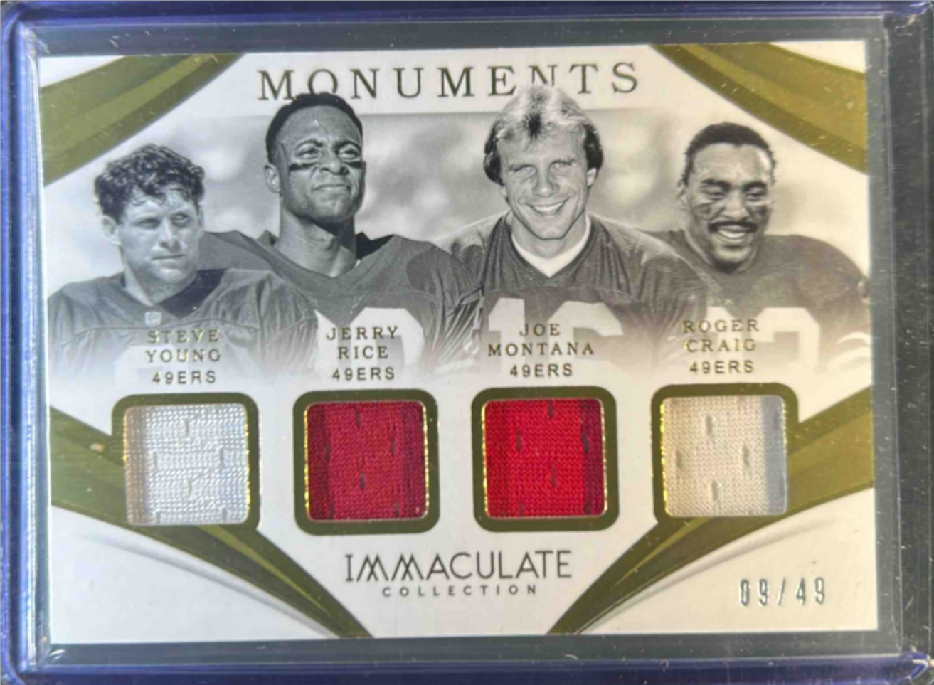 Jerry Rice / Joe Montana / Roger Craig / Steve Young Football Cards ...