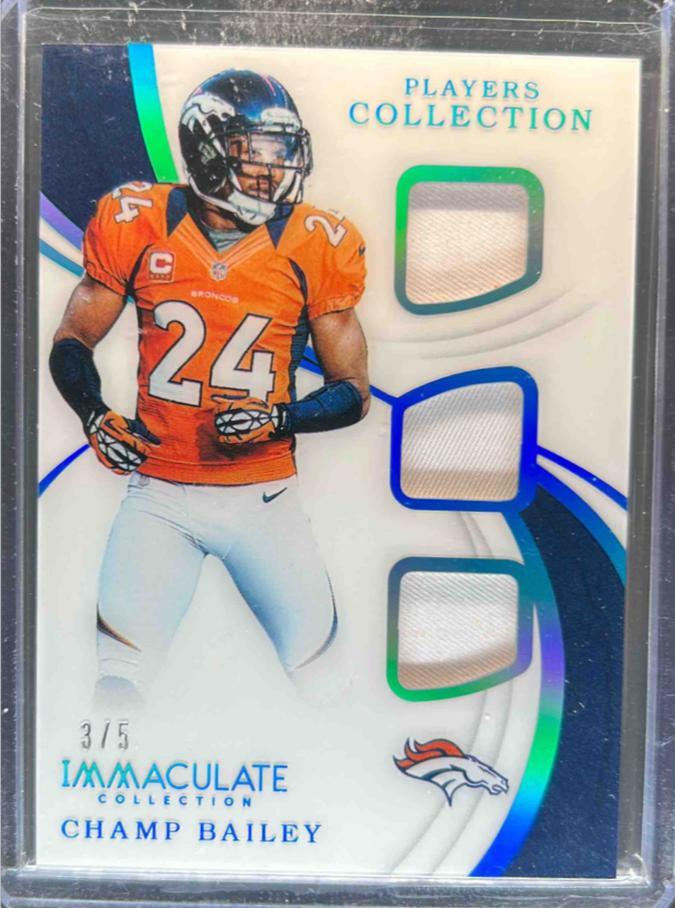 Champ Bailey 2019 Immaculate #PCJ-30 Immaculate Players Collection ...