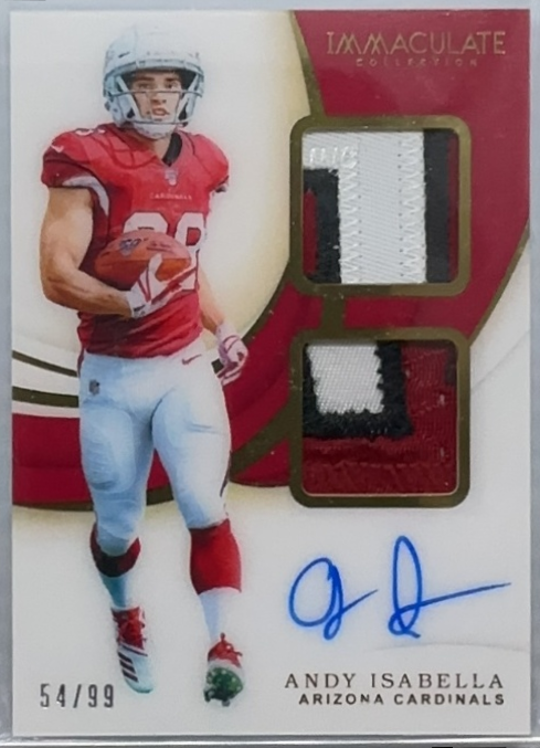 Andy Isabella 2019 Immaculate #ISPR-AI Immaculate Signatures Patches ...