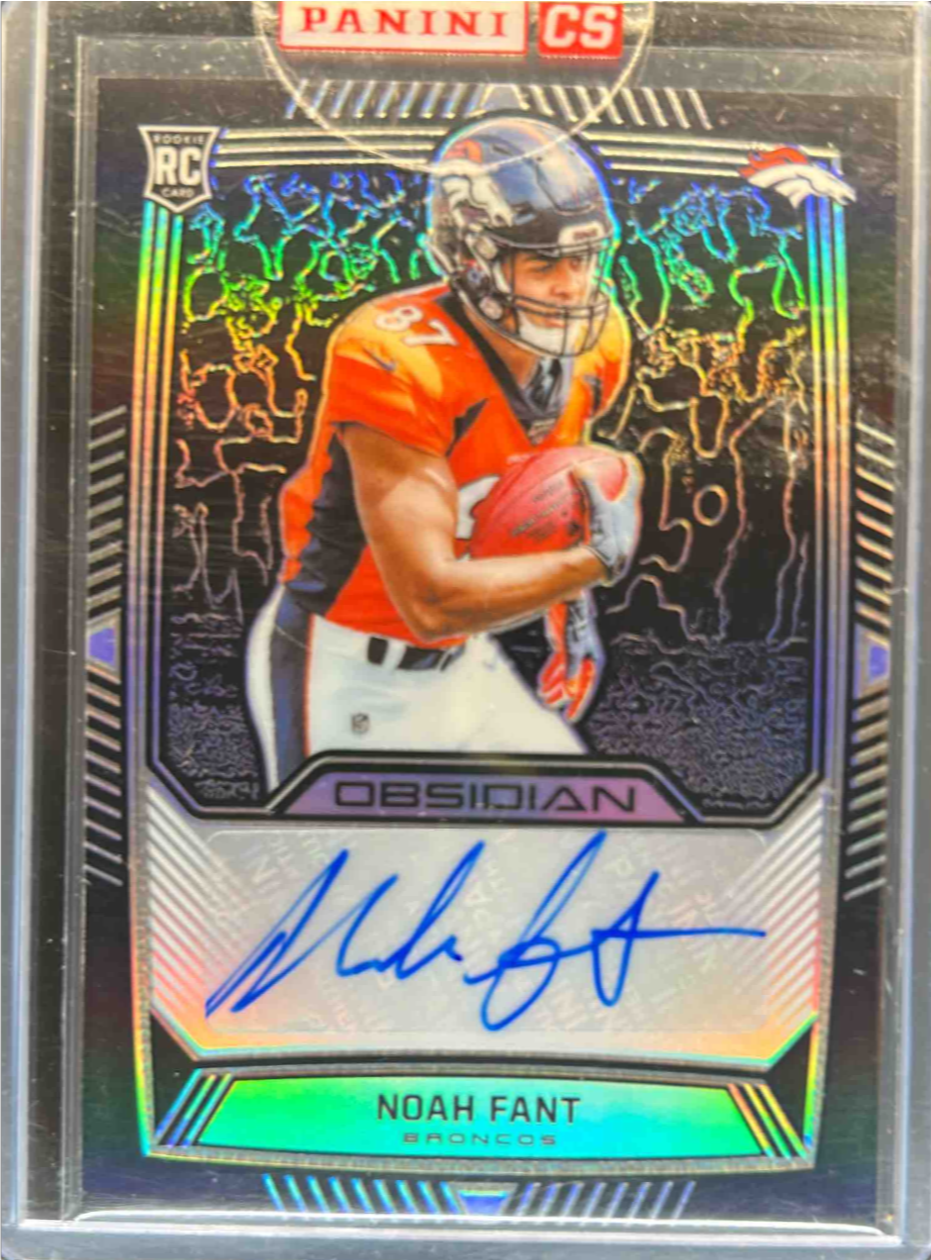 Noah Fant 2019 Obsidian #RA-NFA Rookie Autos /150 Price Guide - Sports ...