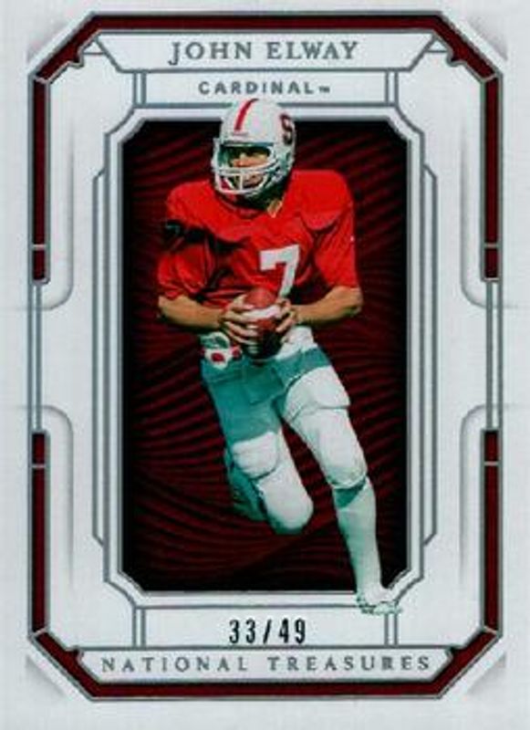 John Elway 2019 National Treasures Collegiate #21 Century Silver /25 ...