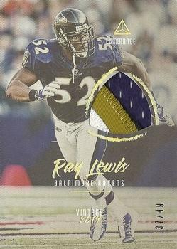 Ray Lewis 2019 Luminance #VM-4 Vintage Materials Prime - Gold /49 Price ...