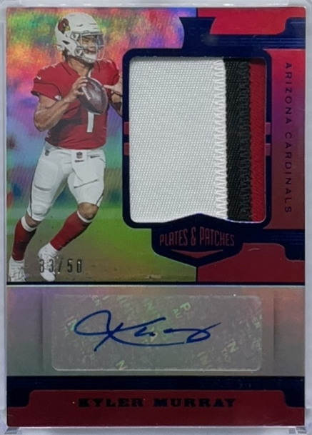 Kyler Murray 2019 Plates & Patches #RPA-KMU Rookie Patch Autographs ...