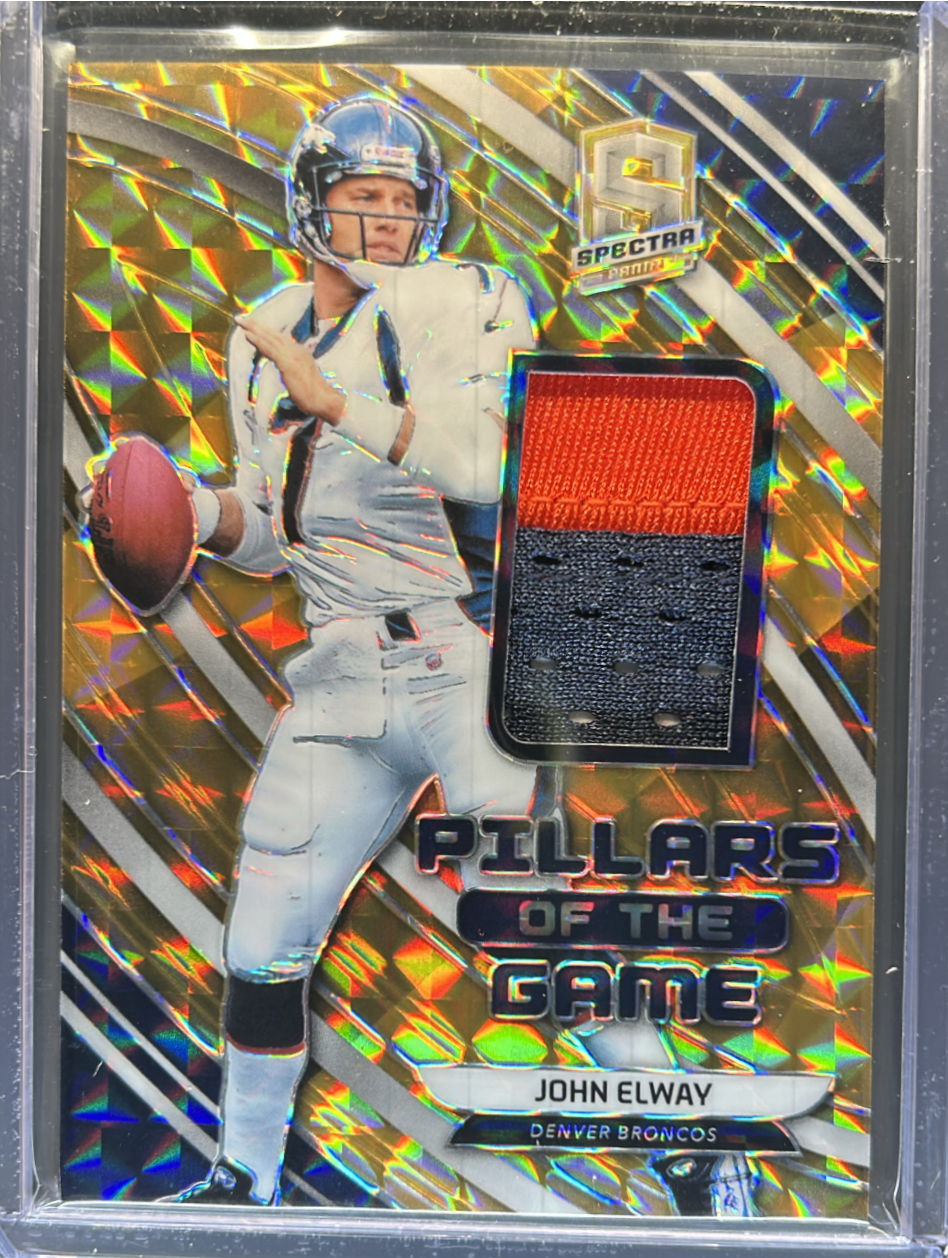 John Elway 2019 Spectra #PG-11 Pillars of the Game - Neon Orange /10 ...