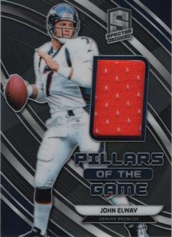 John Elway 2019 Spectra #PG-11 Pillars of the Game /199 Price Guide ...