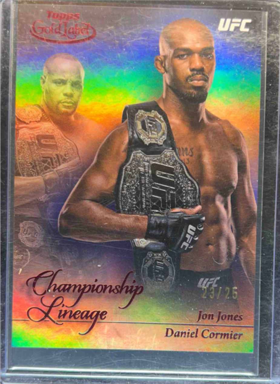 Daniel Cormier / Jon Jones 2024 Topps Gold Label UFC #CL-4 Championship ...