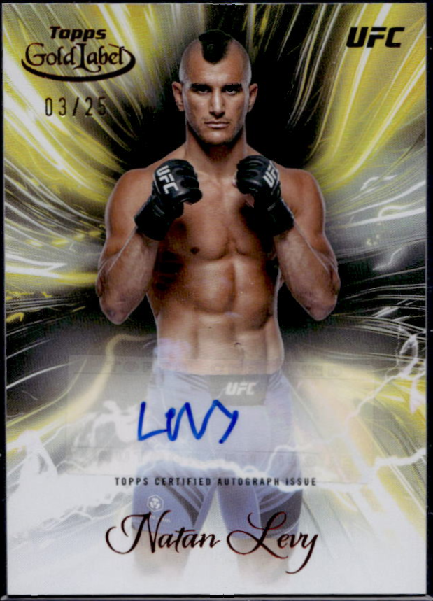 Natan Levy 2024 Topps Gold Label UFC #SGS-NAL Surging Signatures - Red ...