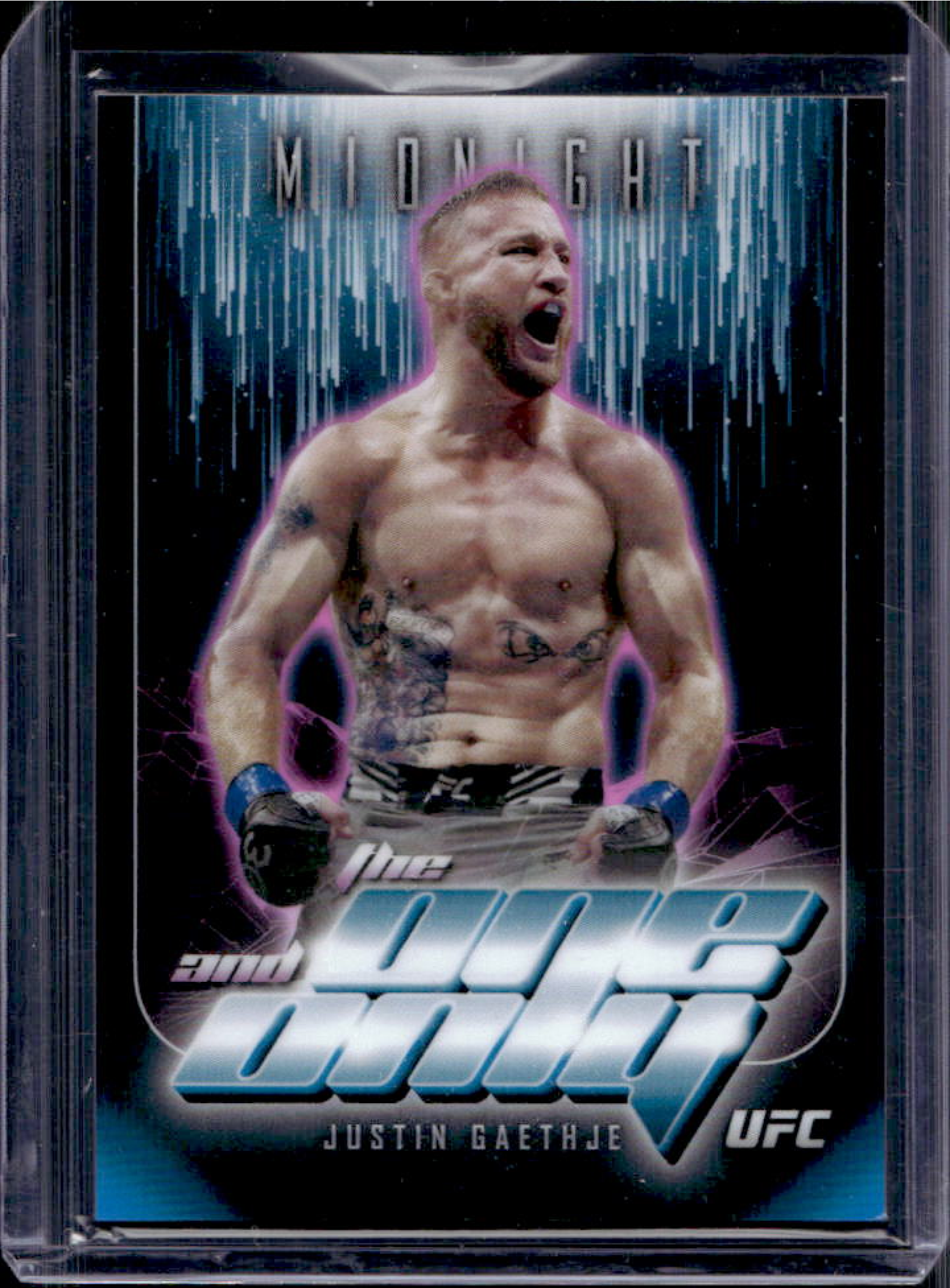 Justin Gaethje 2024 Topps Midnight UFC #TO-18 The One & Only Price ...