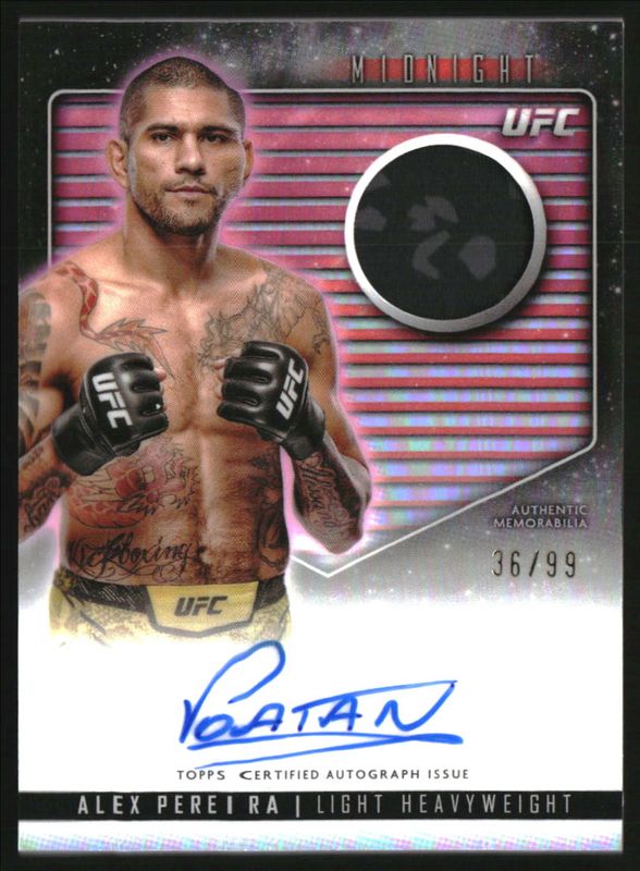 Alex Pereira 2024 Topps Midnight UFC #RCA-APE Relic Autographs ...