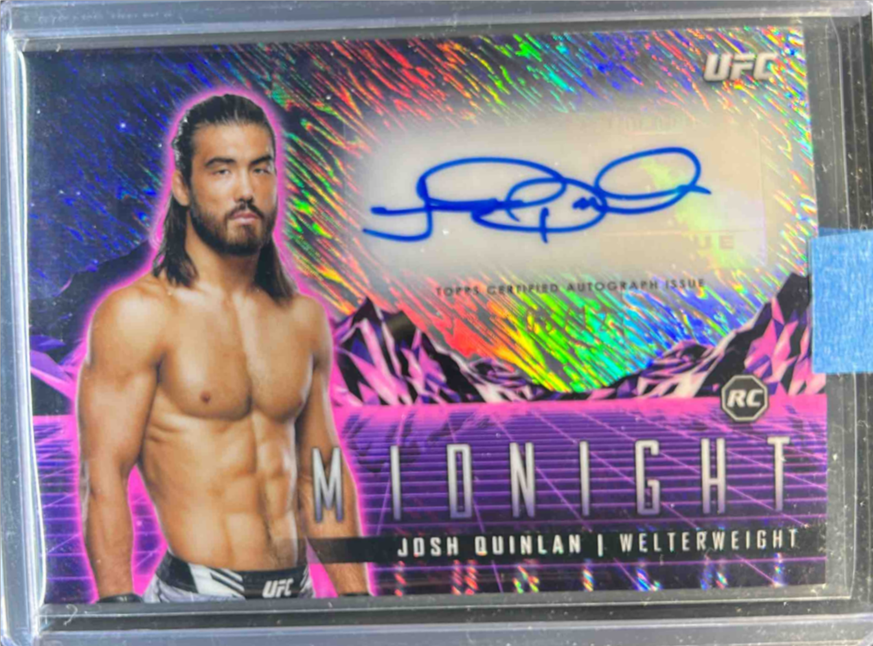 Josh Quinlan 2024 Topps Midnight UFC #HS-JQN Horizon Signatures ...