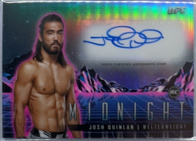 Josh Quinlan 2024 Topps Midnight UFC #HS-JQN Horizon Signatures Price ...
