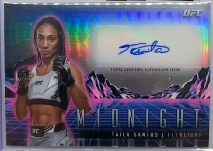 Taila Santos 2024 Topps Midnight UFC #HS-TSS Horizon Signatures Price ...