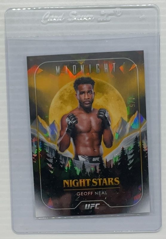 Geoff Neal 2024 Topps Midnight UFC #NS-17 Night Stars - Daybreak /5 ...