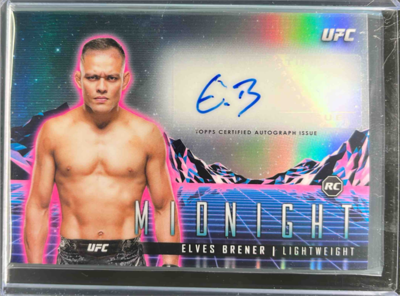 Elves Brener 2024 Topps Midnight UFC #HS-EBR Horizon Signatures Price ...